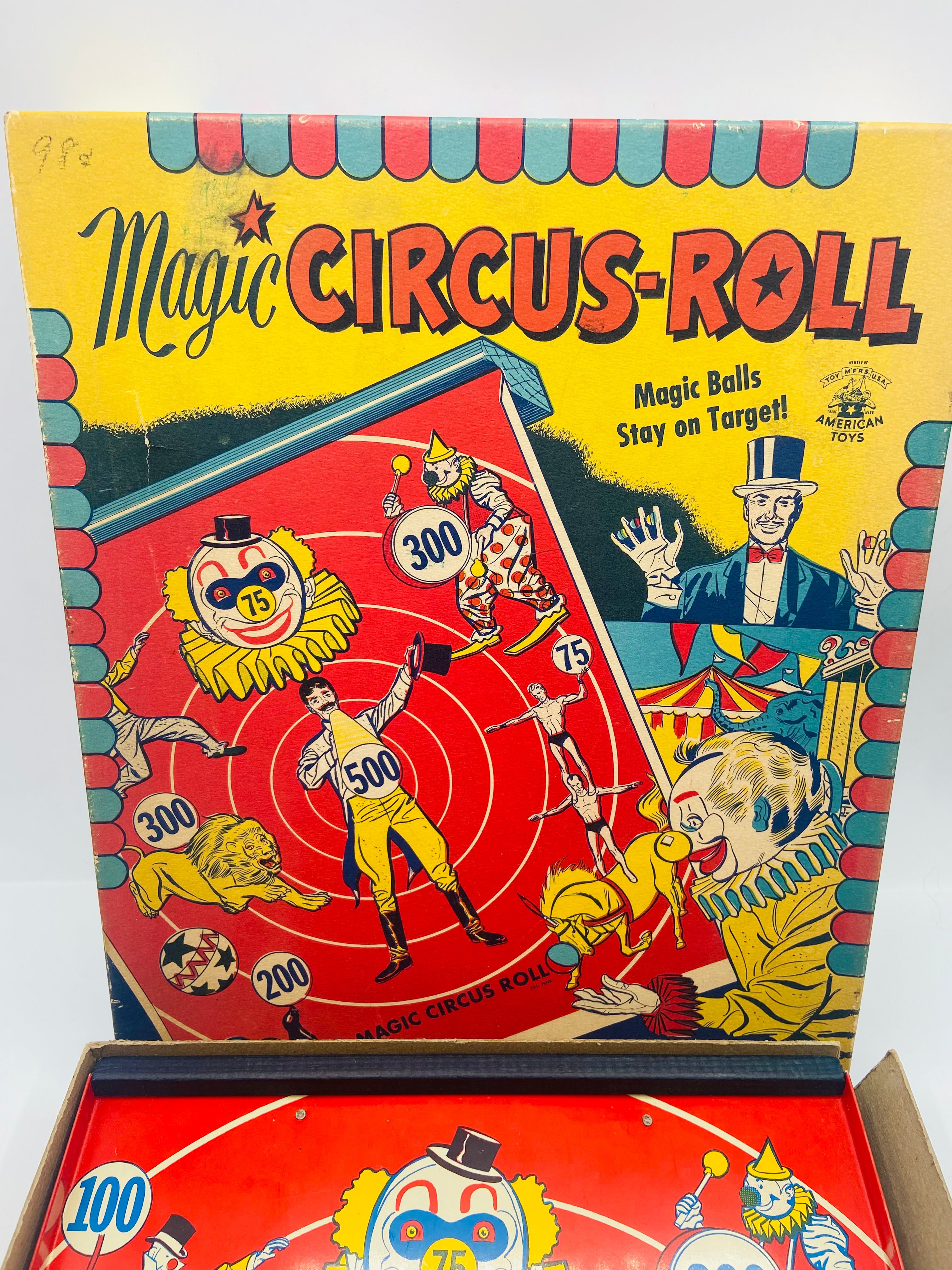 1940s Vintage Magic Circus Roll Game in Box