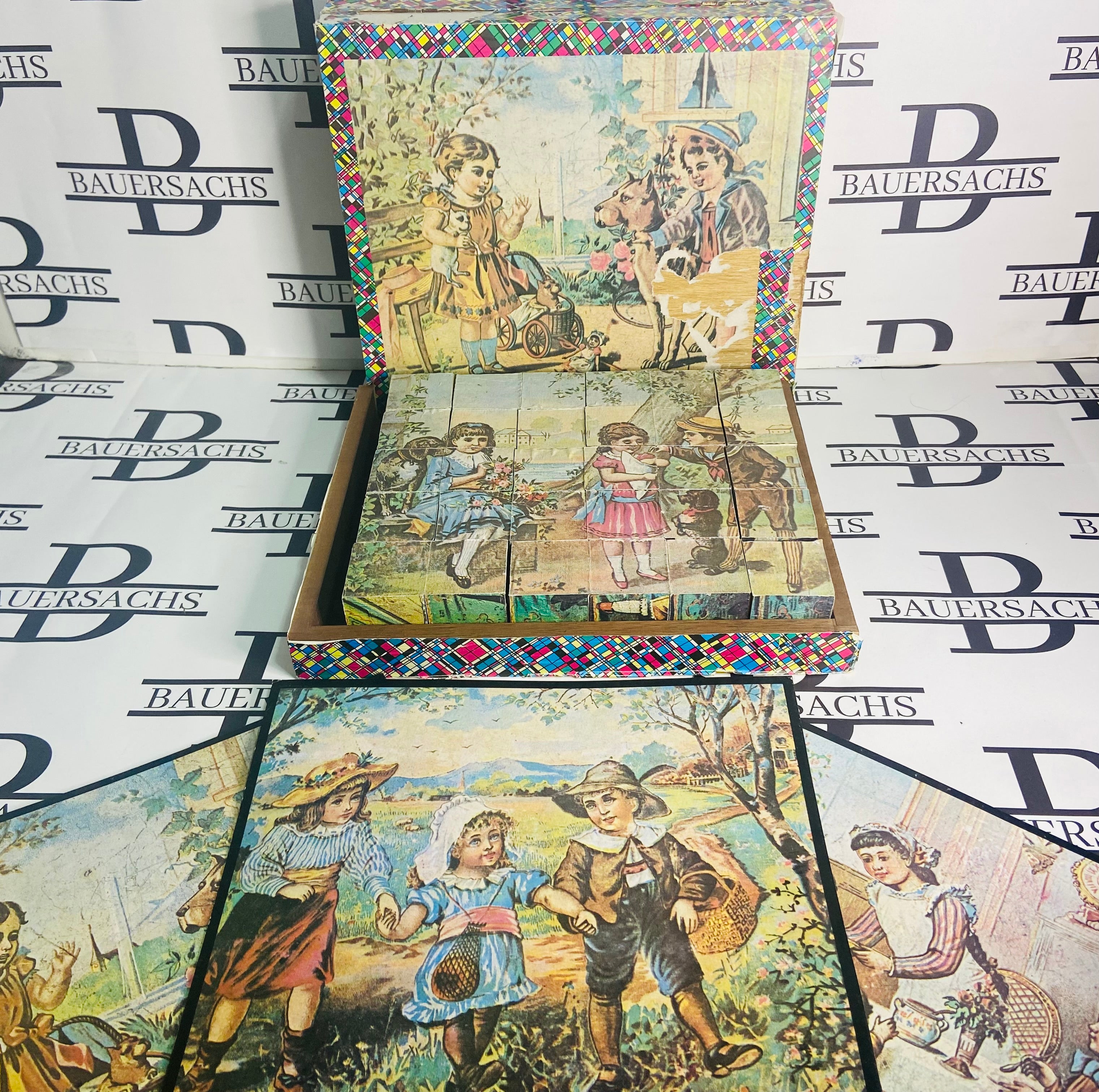 Antique, Victorian, Block (Cube) Puzzle